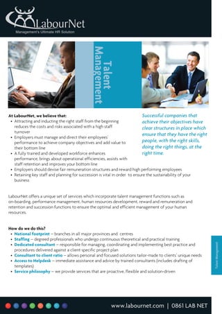 LabourNet Corporate Brochure | PDF