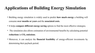 Energy Flow in Buildings and sustainable design of campus | PPTX