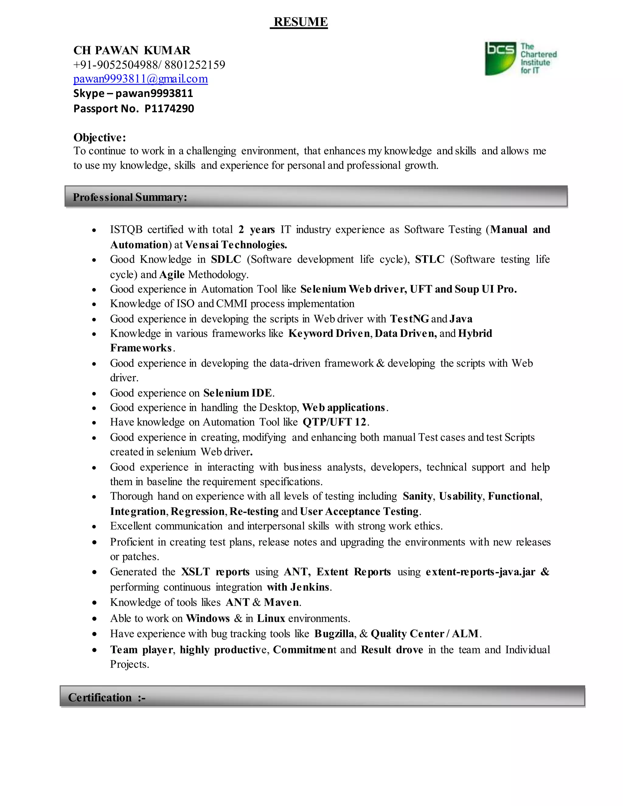Resume 2 year | DOCX