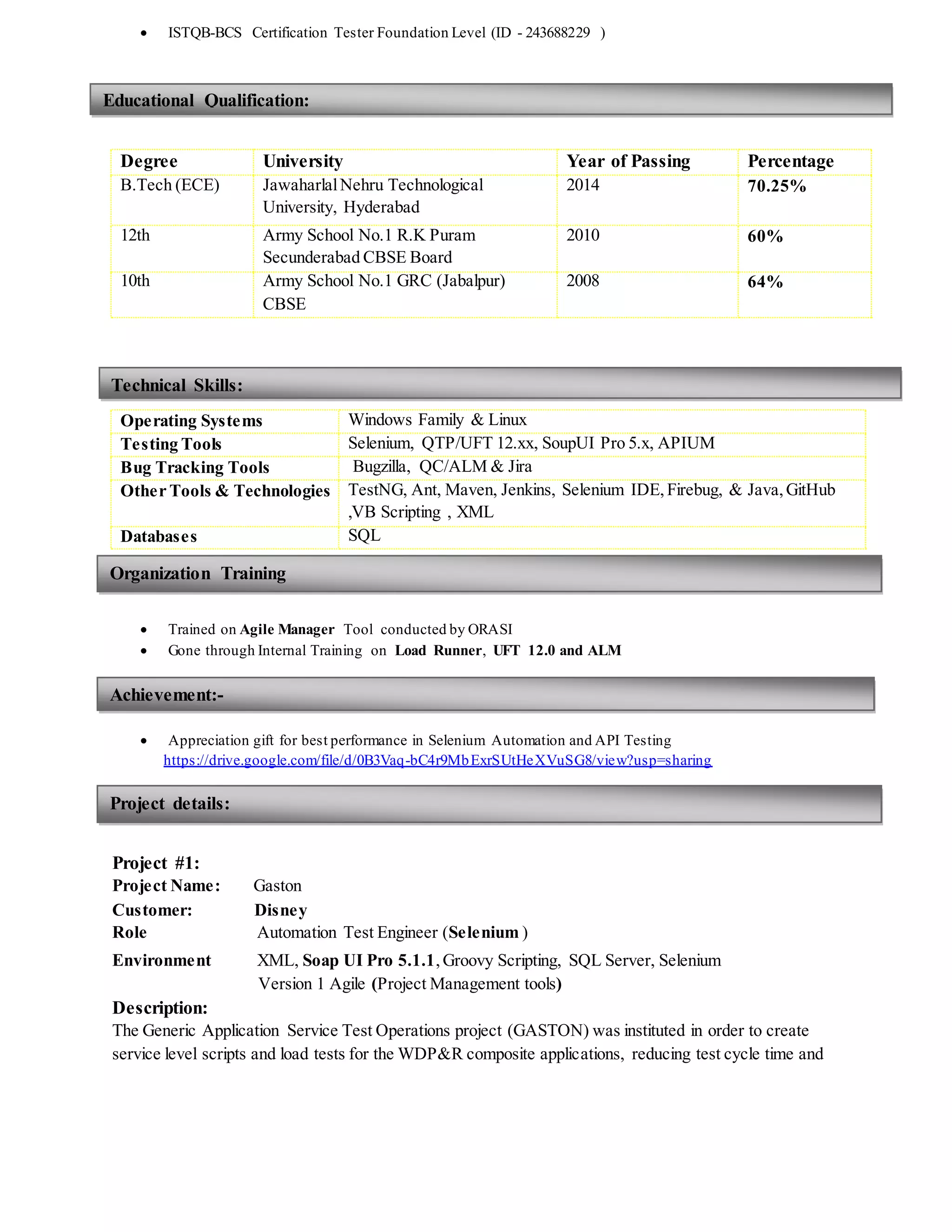 Resume 2 year | DOCX
