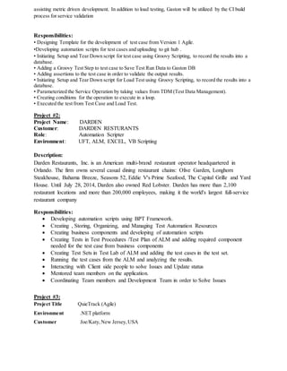 Resume 2 year | PDF