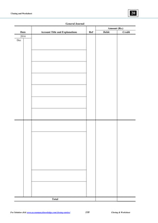20 closing and work sheet accounting workbook-zaheer-swati | PDF