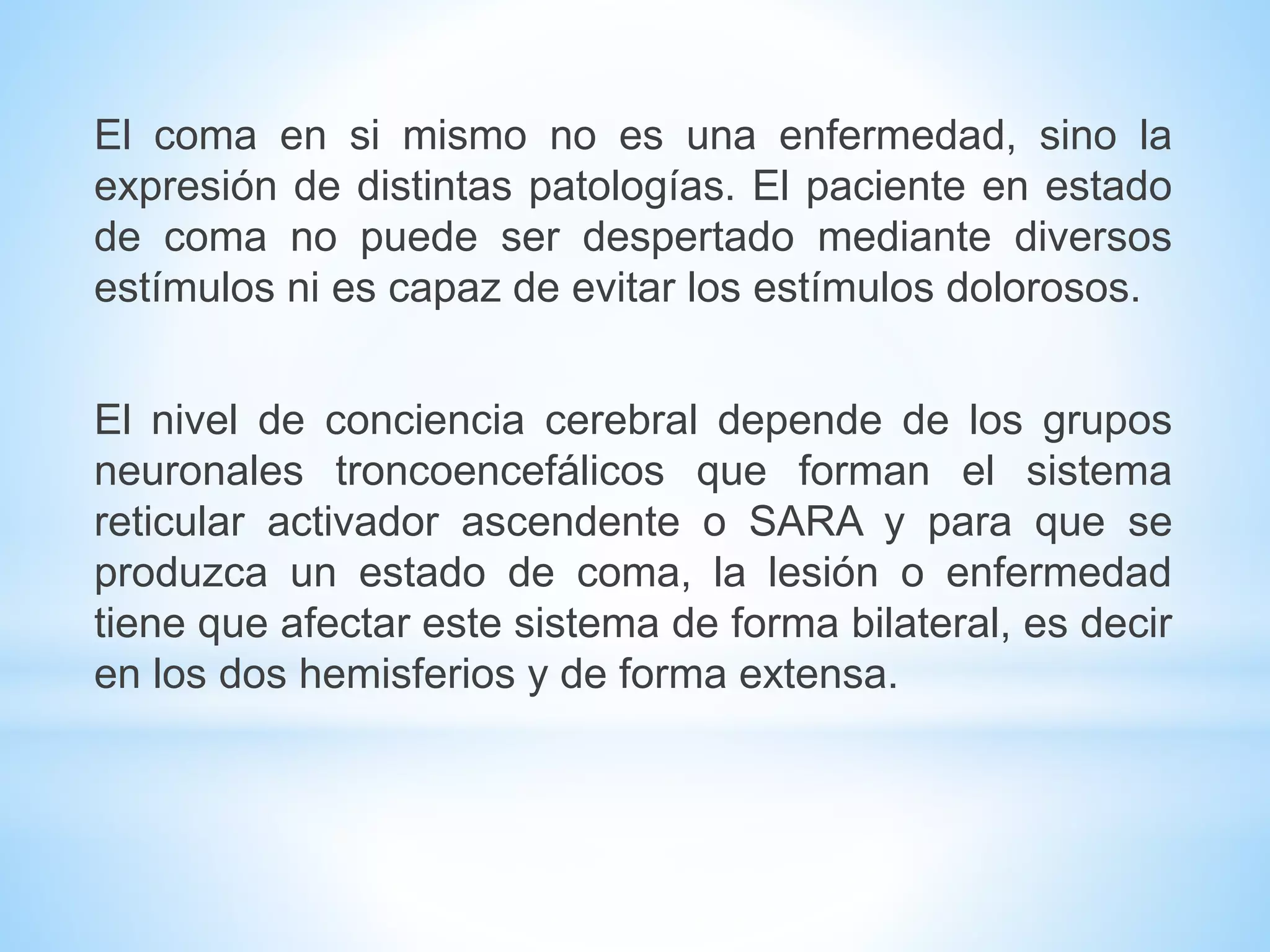 coma y muerte encefalica | PPT