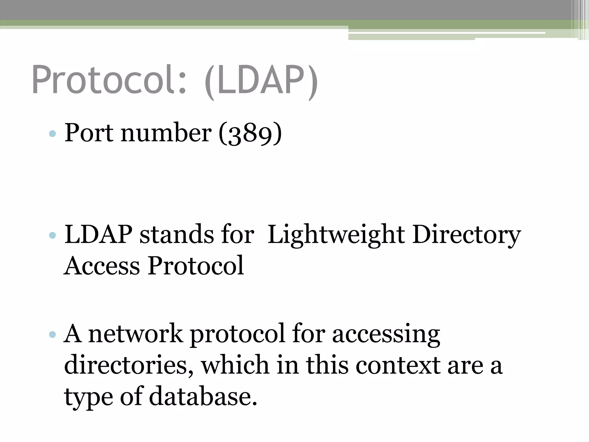 20 common port numbers and their purposes | PPTX