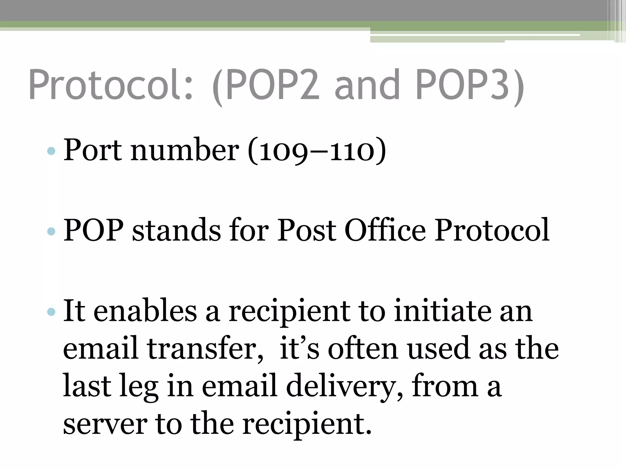 20 common port numbers and their purposes | PPTX