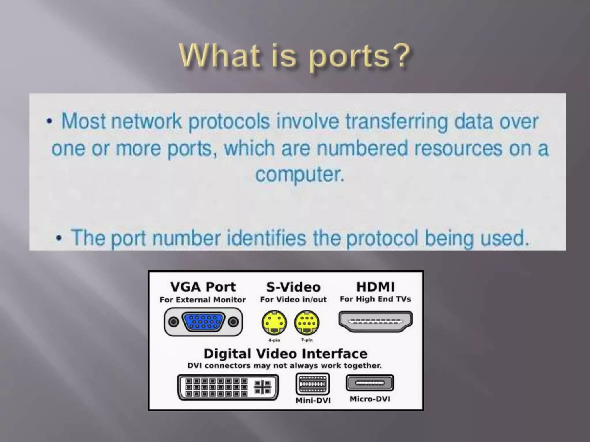 20 common ports and their purposes | PPT