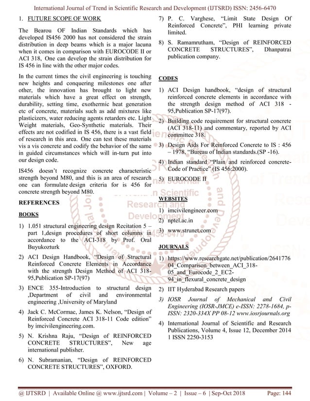 Comparision of Design Codes ACI 318-11, IS 456 2000 and Eurocode II | PDF