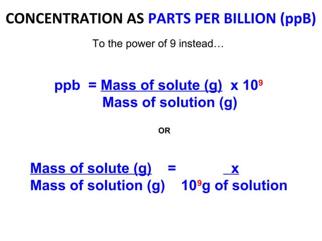 20 concentration of solutions | PPT | Chemistry | Science
