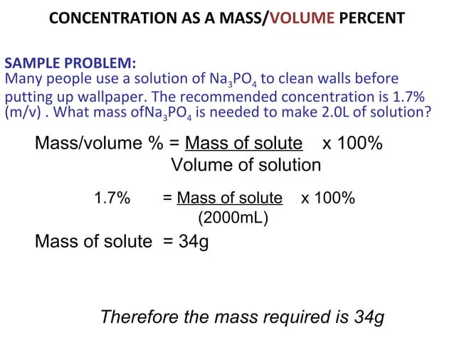 20 concentration of solutions | PPT