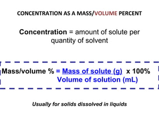 20 concentration of solutions | PPT