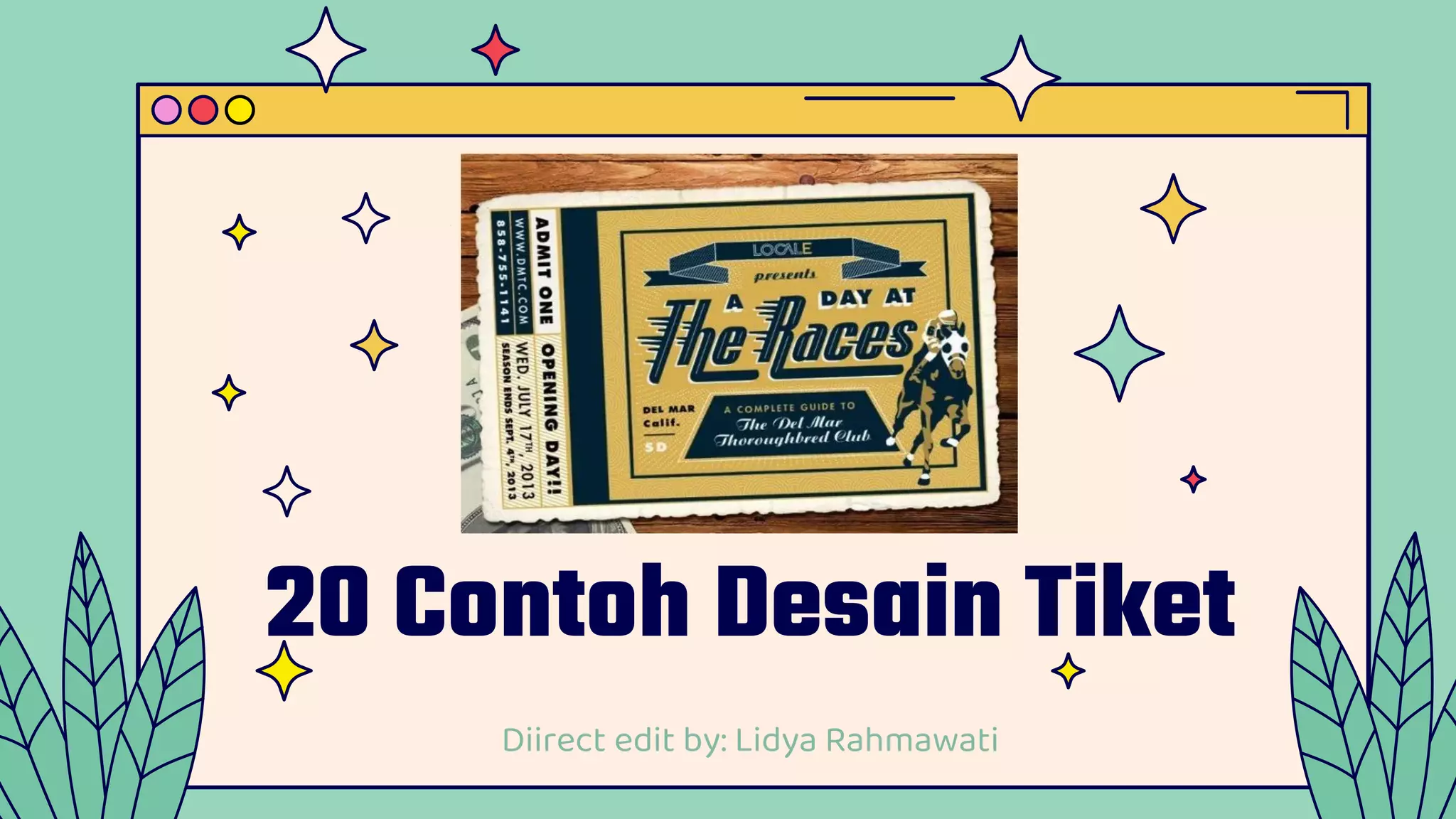 20 contoh desain tiket | PDF