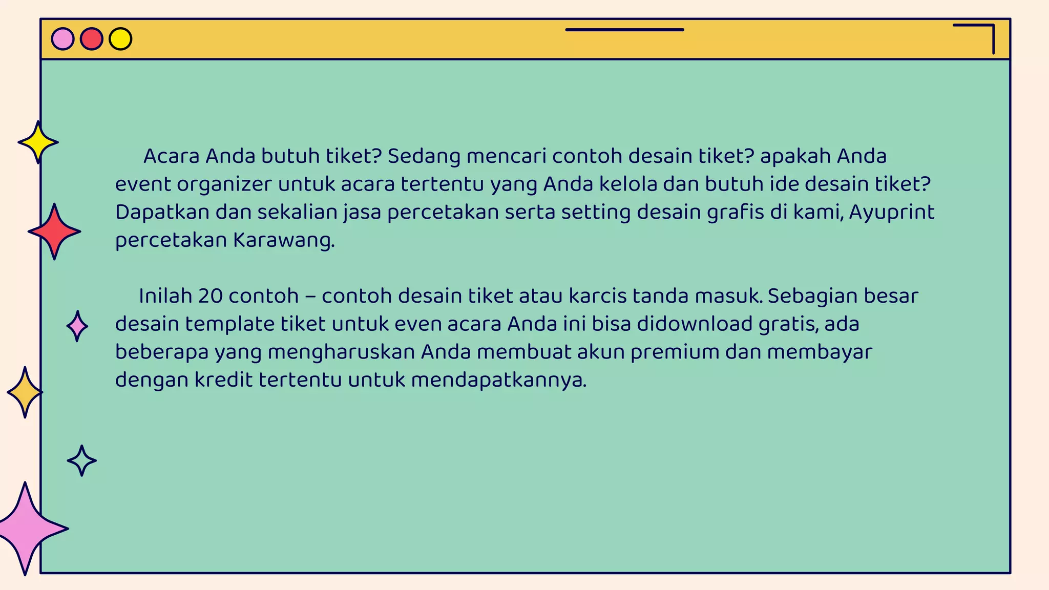 20 contoh desain tiket | PDF