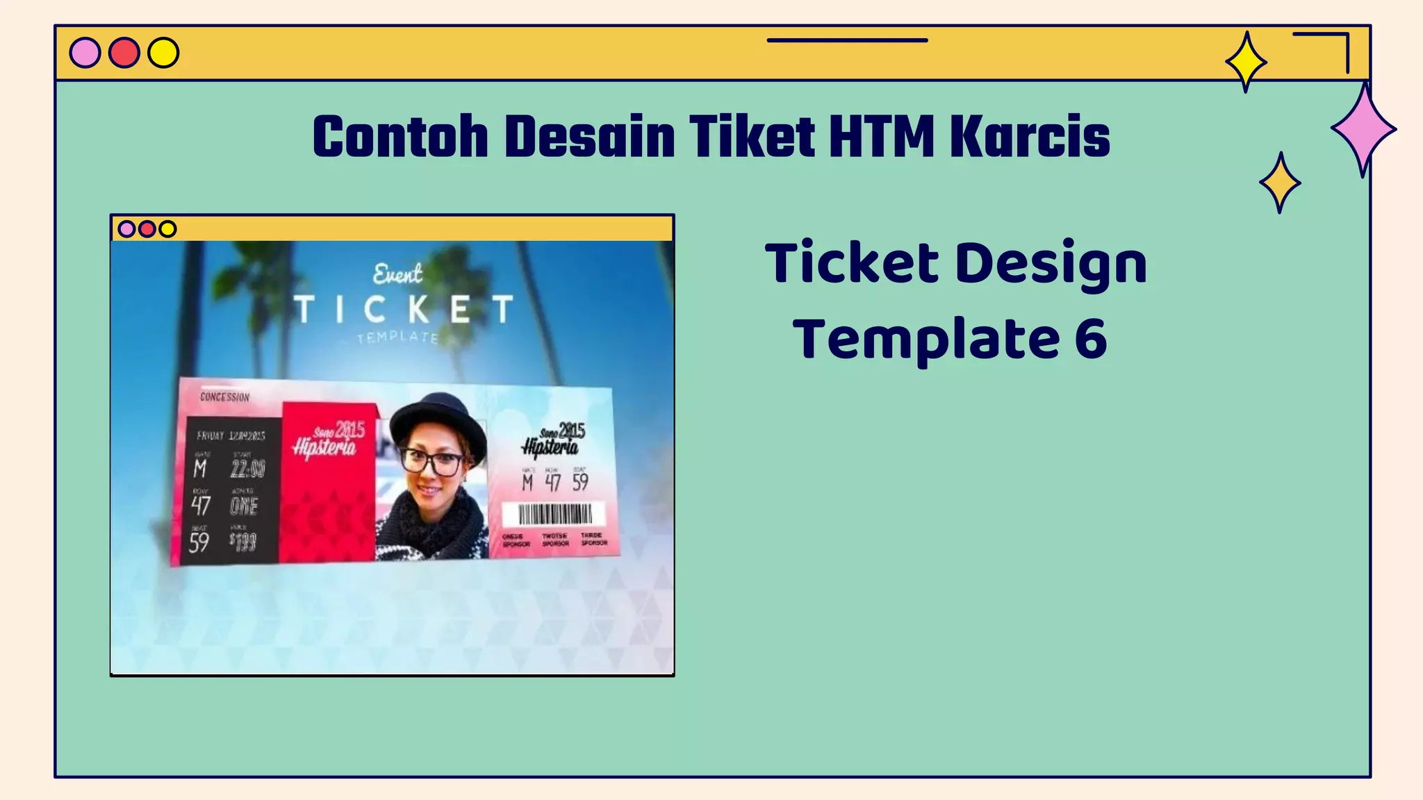 20 contoh desain tiket | PDF