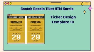 20 contoh desain tiket | PDF