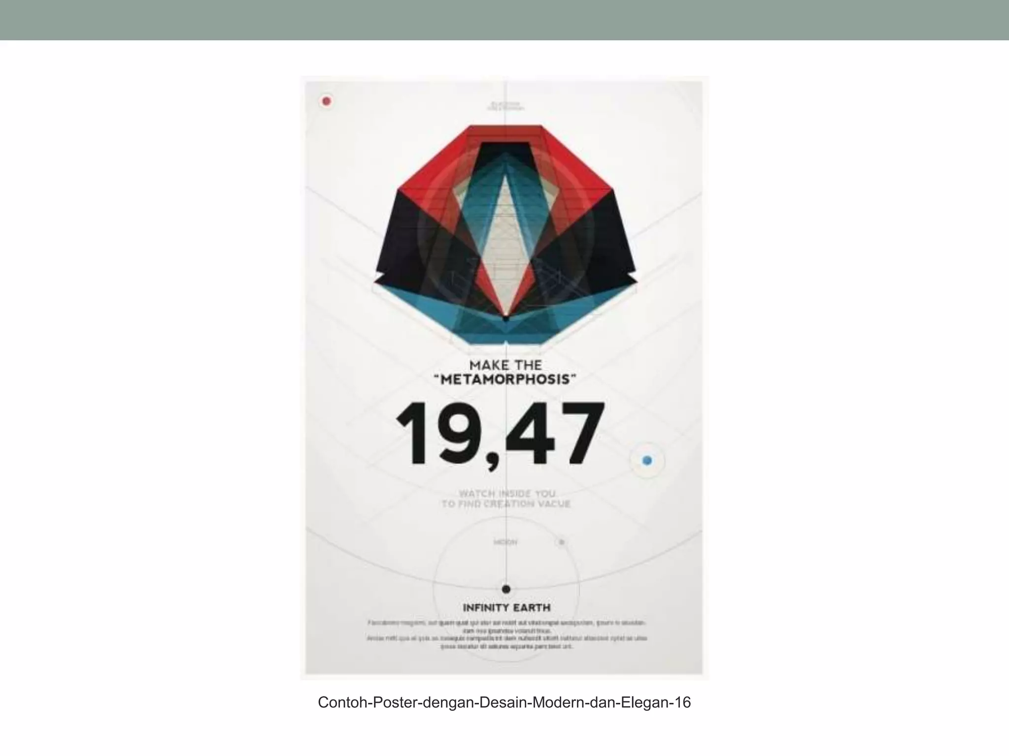 20 contoh poster dengan desain modern dan elegan | PPTX