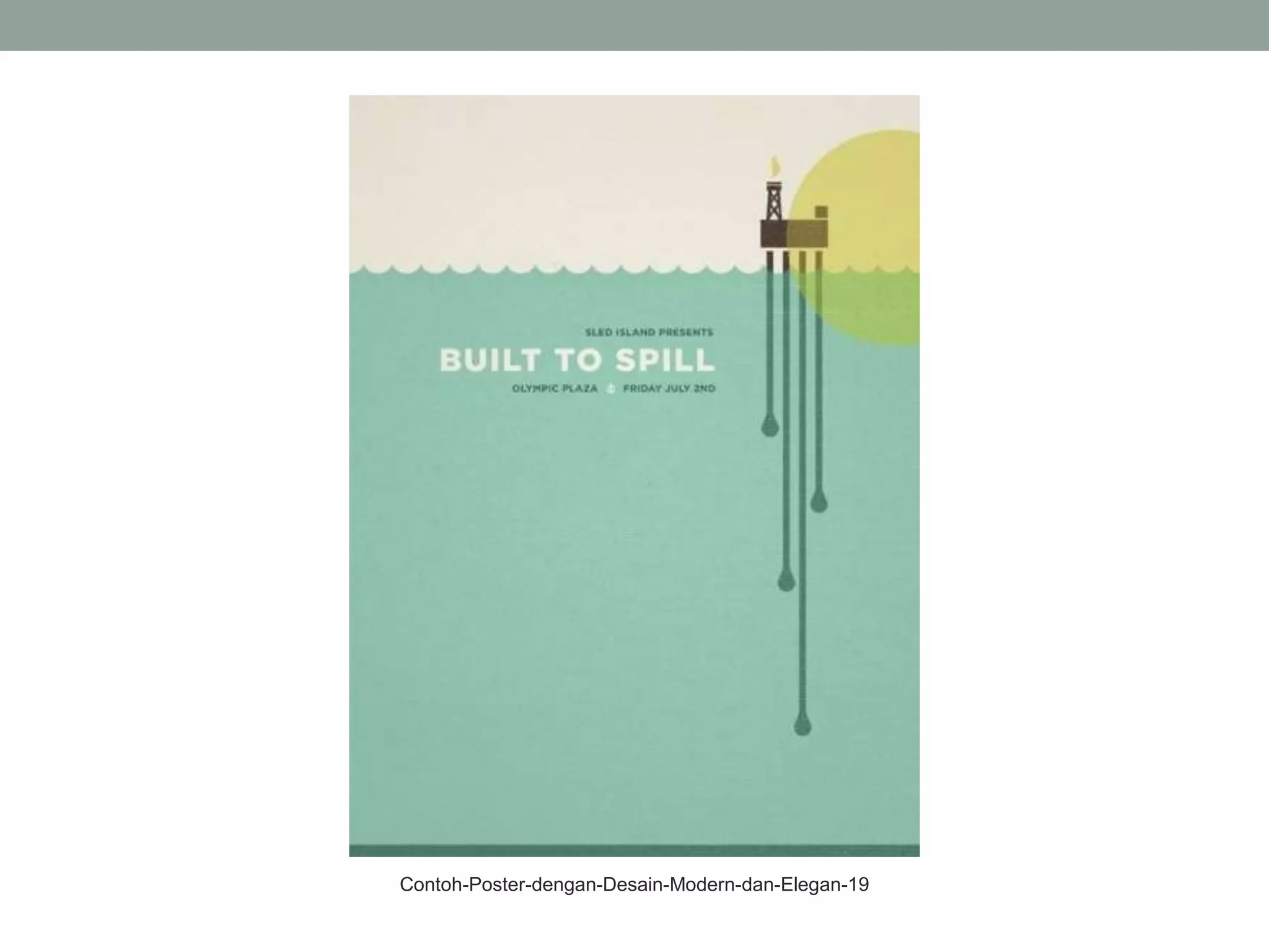 20 contoh poster dengan desain modern dan elegan | PPTX