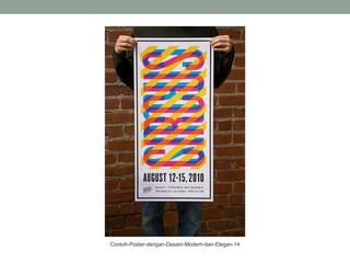 20 contoh poster dengan desain modern dan elegan | PPTX