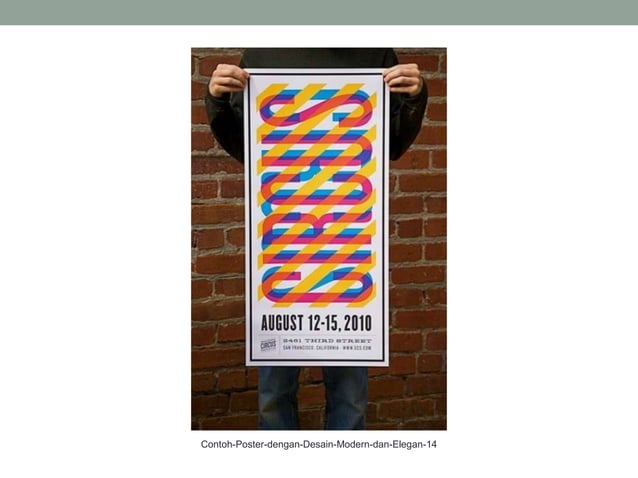 20 contoh poster dengan desain modern dan elegan | PPTX