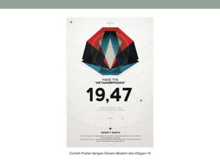 20 contoh poster dengan desain modern dan elegan | PPTX