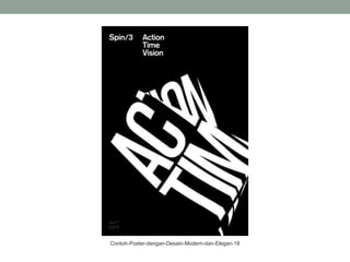 20 contoh poster dengan desain modern dan elegan | PPTX