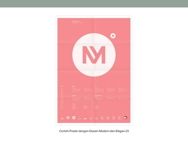 20 contoh poster dengan desain modern dan elegan | PPTX