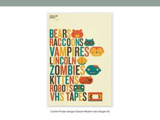 20 contoh poster dengan desain modern dan elegan | PPTX