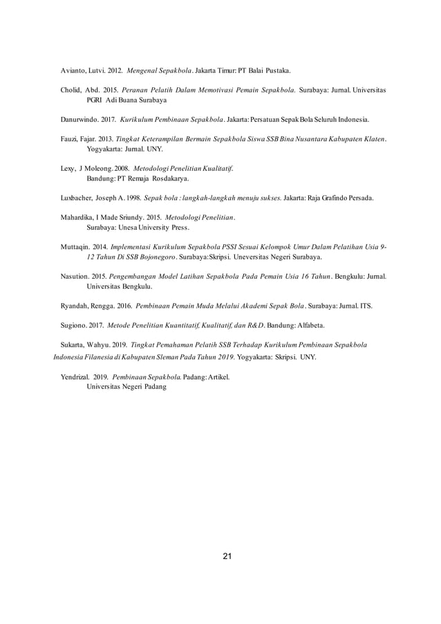 PENERAPAN FILOSOFI SEPAK BOLA INDONESIA DI WILAYAH SURABAYA | DOCX