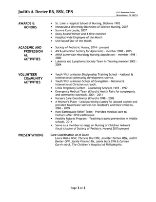 Judith New Resume October 2016 | PDF