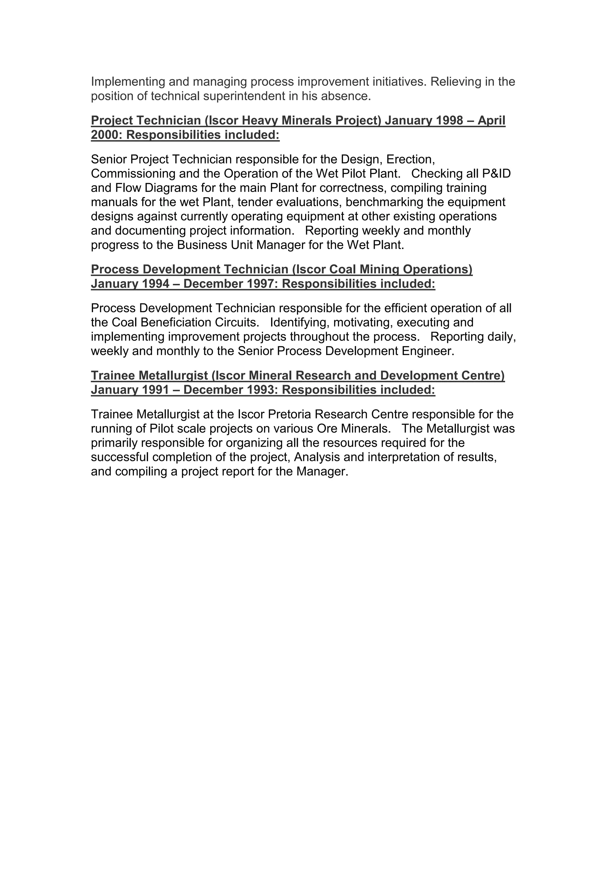 ThaboDibochoResume | PDF | Management Consulting Industry | Industries