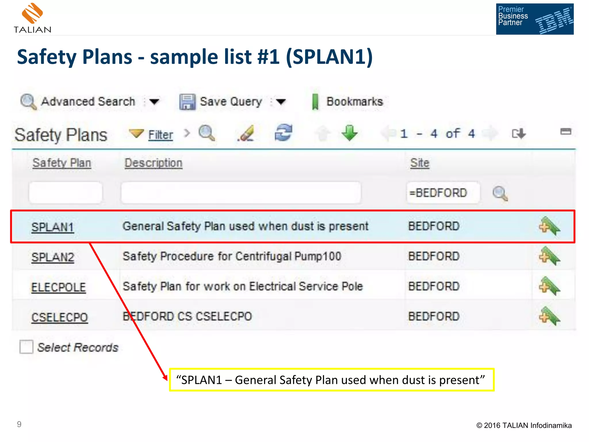 Using IBM MAXIMO Safety Plans | PDF