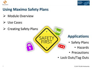 Using IBM MAXIMO Safety Plans | PDF