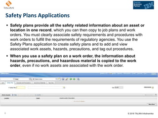 Using IBM MAXIMO Safety Plans | PDF