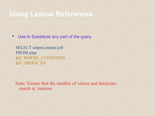 oracle-reports6i | PPT