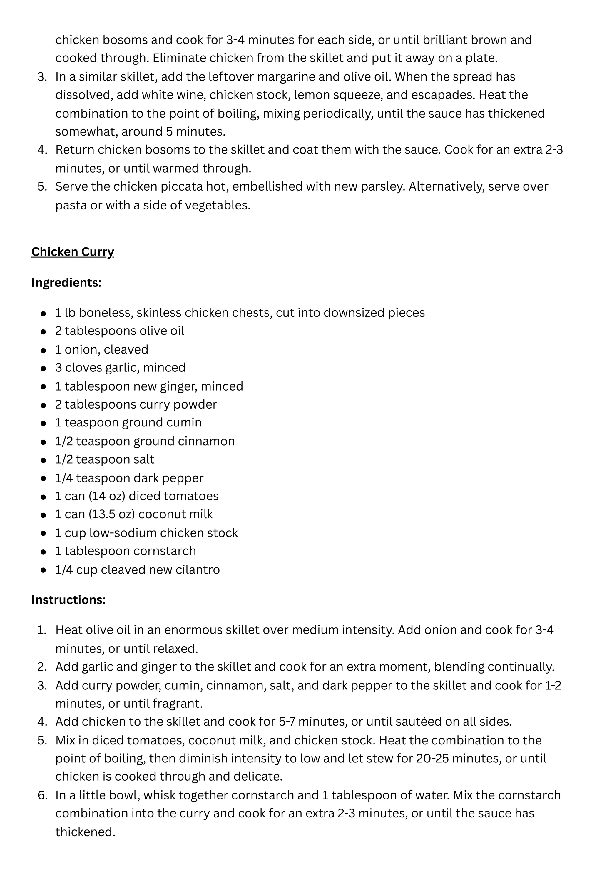 20 Delicious and Healthy Chicken Breast Recipes for a Nutritious Meal | PDF