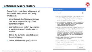 Couchbase Query Workbench Enhancements By Eben Haber | PPT