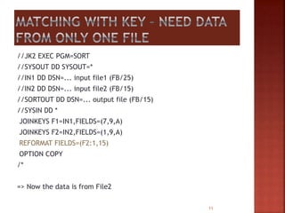 20 DFSORT Tricks For Zos Users - Interview Questions | PPTX