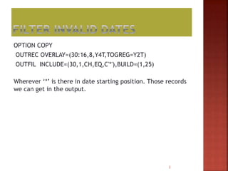 20 DFSORT Tricks For Zos Users - Interview Questions | PPTX