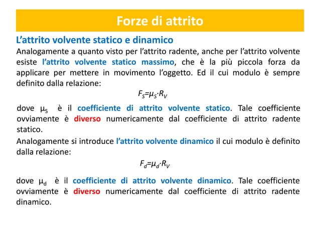 20 dinamica forze d'attrito | PDF | Physics | Science