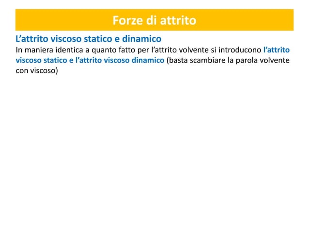 20 dinamica forze d'attrito | PDF | Physics | Science