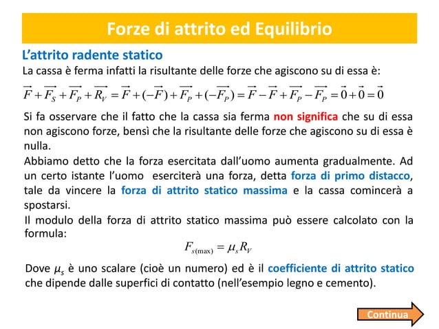 20 dinamica forze d'attrito | PDF | Physics | Science