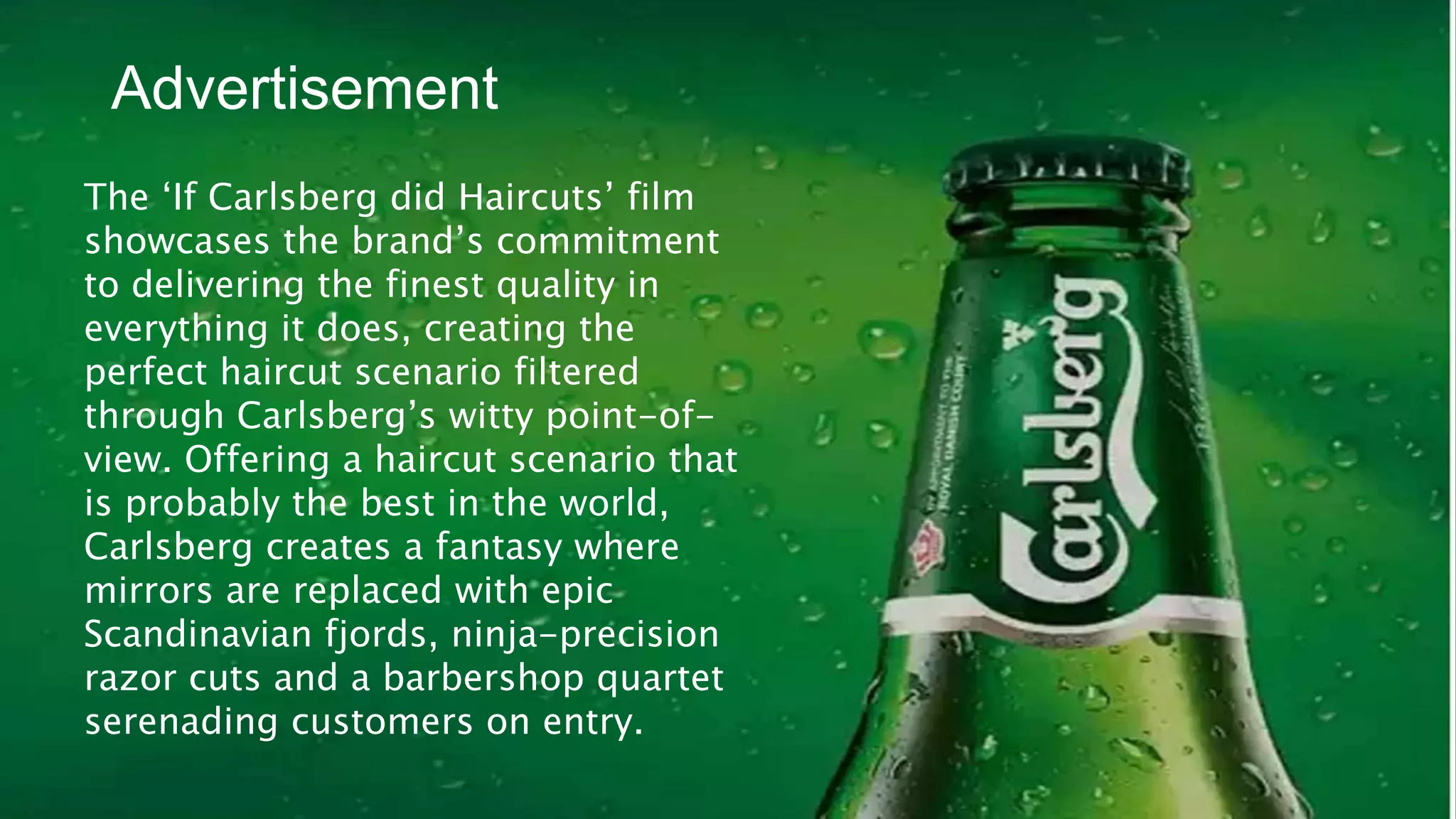 Business communication in carlsberg ad | PPTX