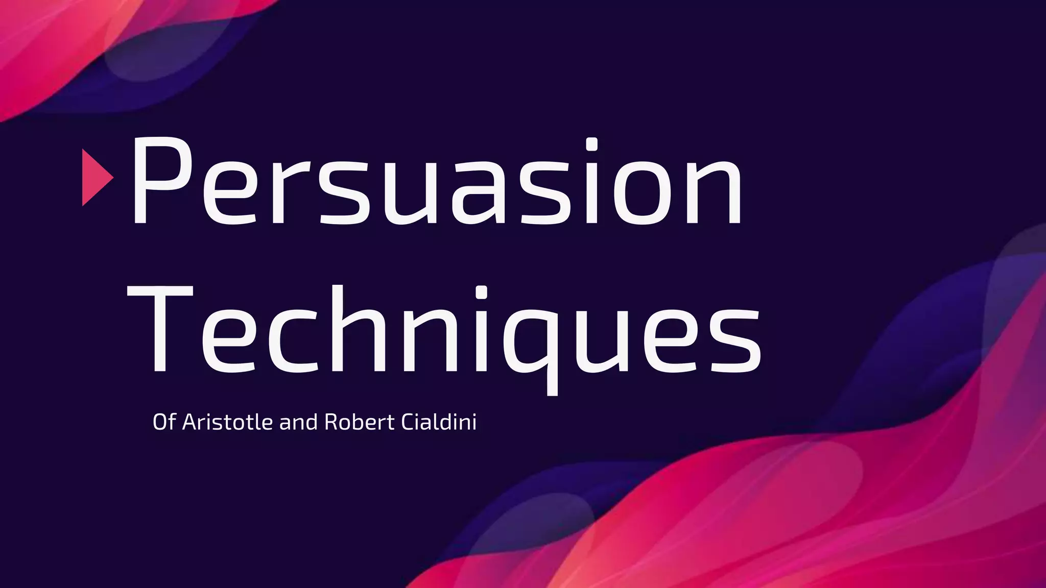 Persuasion Techniques of Aristotle and Robert Cialdini (E.g.Bugatti ...