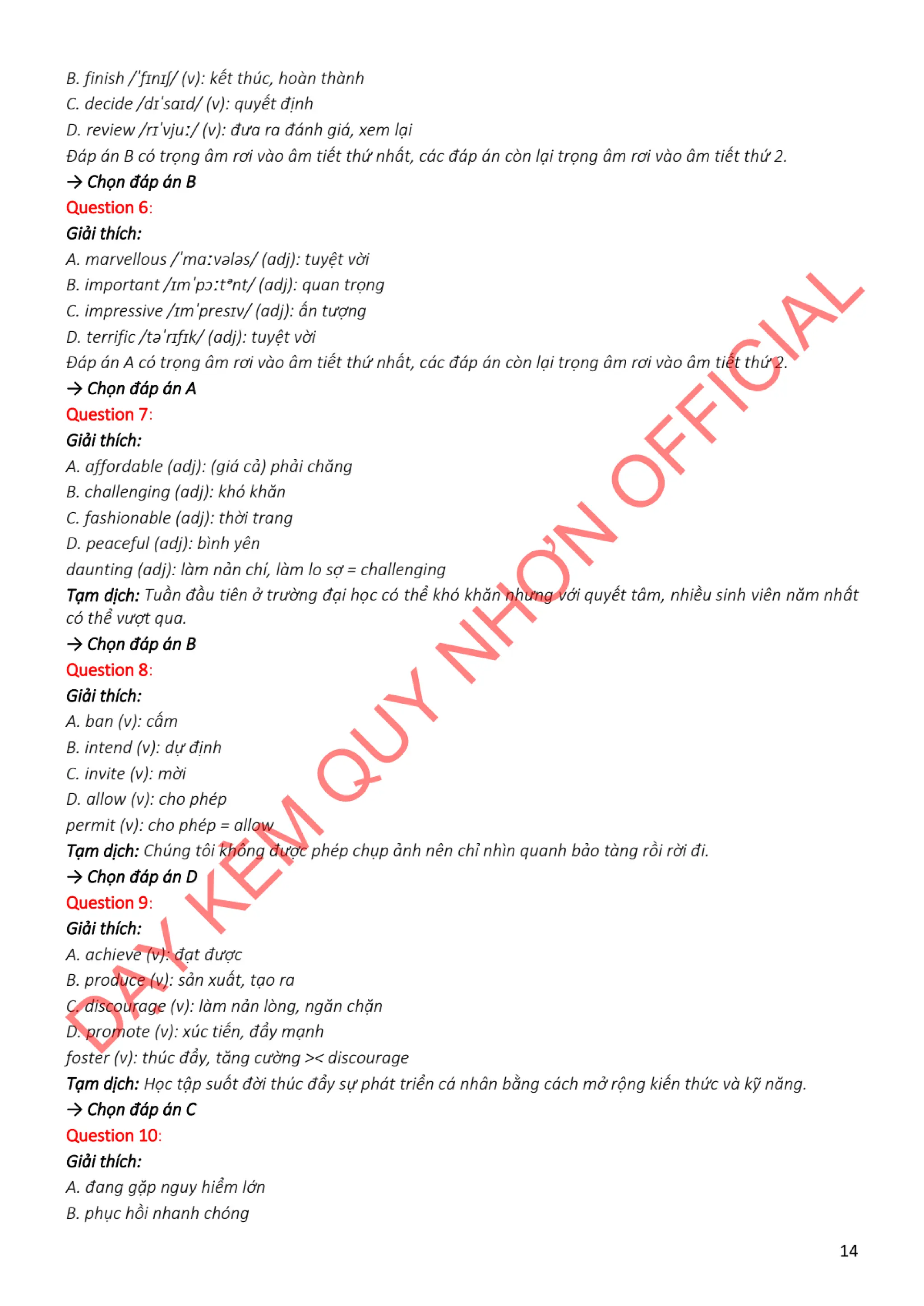 20 ĐỀ DỰ ĐOÁN - PHÁT TRIỂN ĐỀ MINH HỌA BGD KỲ THI TỐT NGHIỆP THPT NĂM 2024 MÔN TIẾNG ANH CÓ MA ...