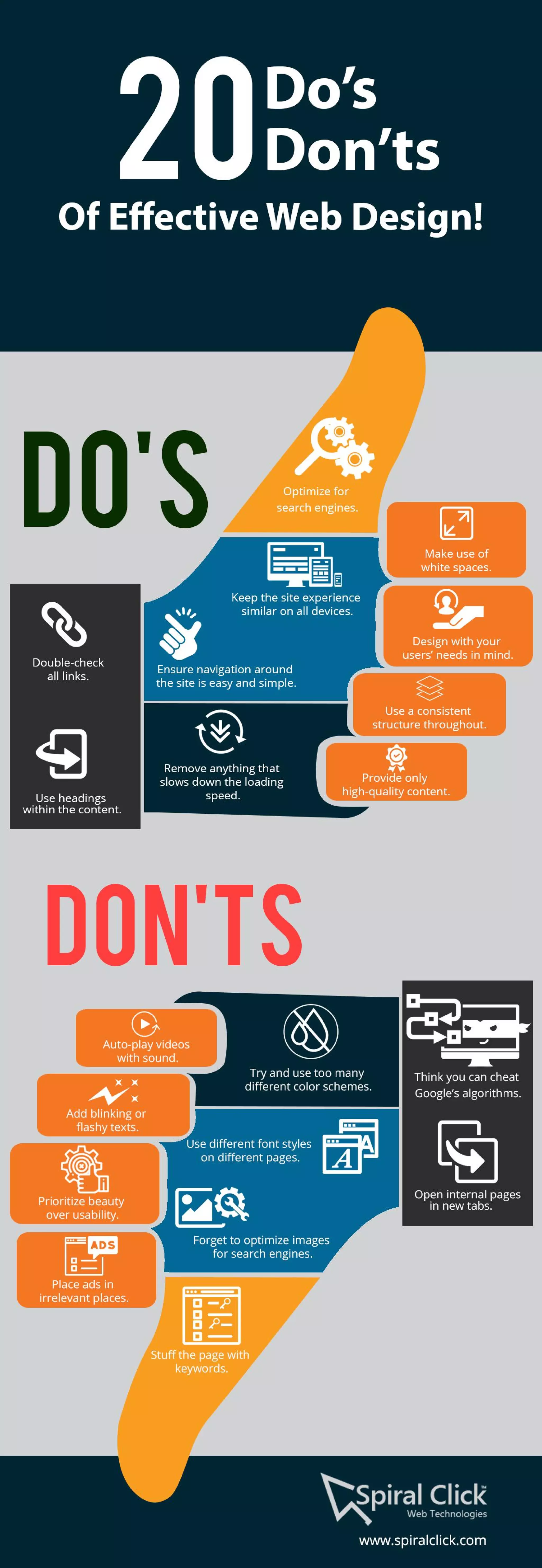 20 Tips for Effective Web Designing (Infographic) | PDF