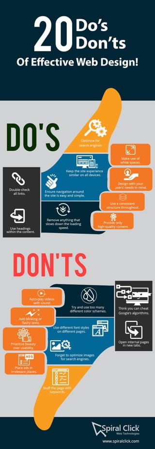 20 Tips for Effective Web Designing (Infographic) | PDF