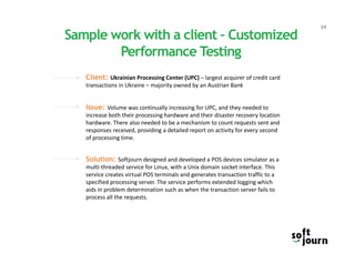 Software engineering with Softjourn | PPT