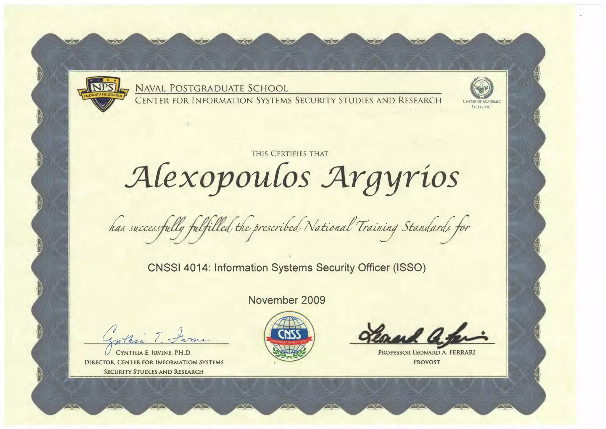 CNSSI 4014 INFOSEC OFFICER CERT | PDF | Education