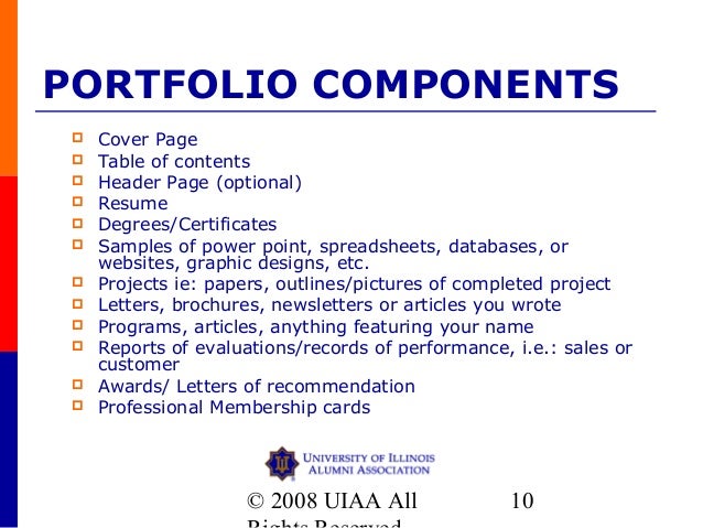 Career Portfolio updated 072010