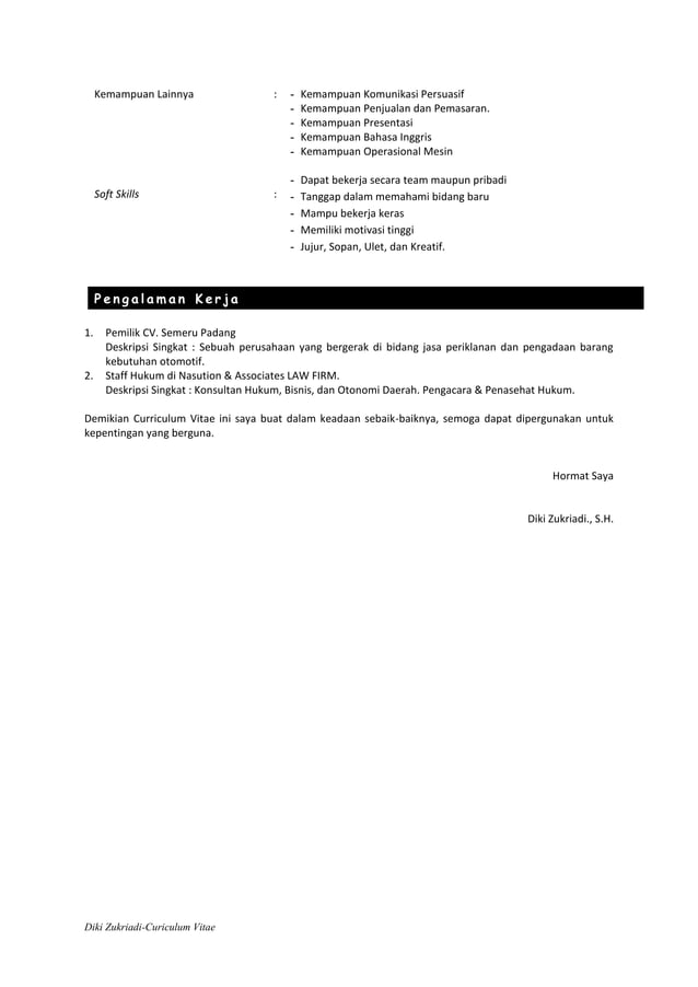 Diki Zukriadi CV | PDF