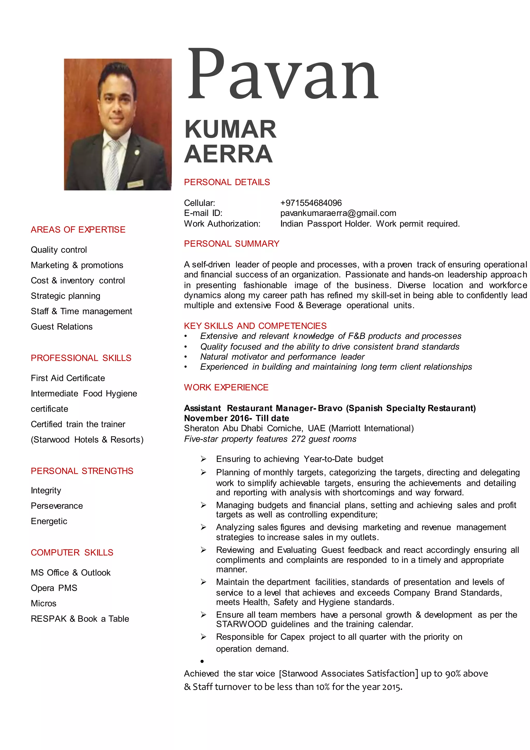 Pavan Kumar CV | DOCX